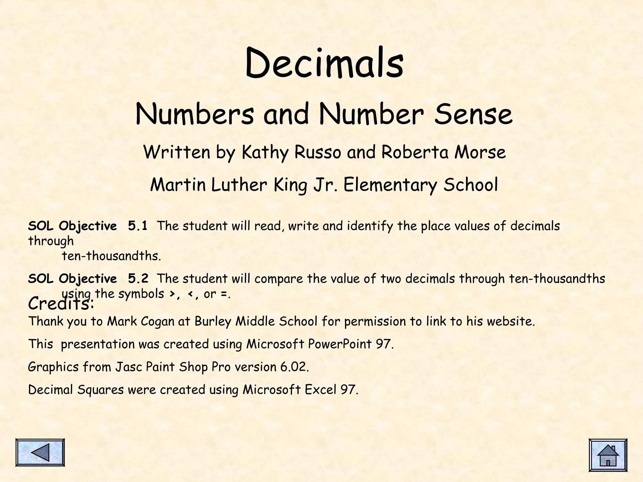 PPt on Decimals for 5th grade students . | PPT