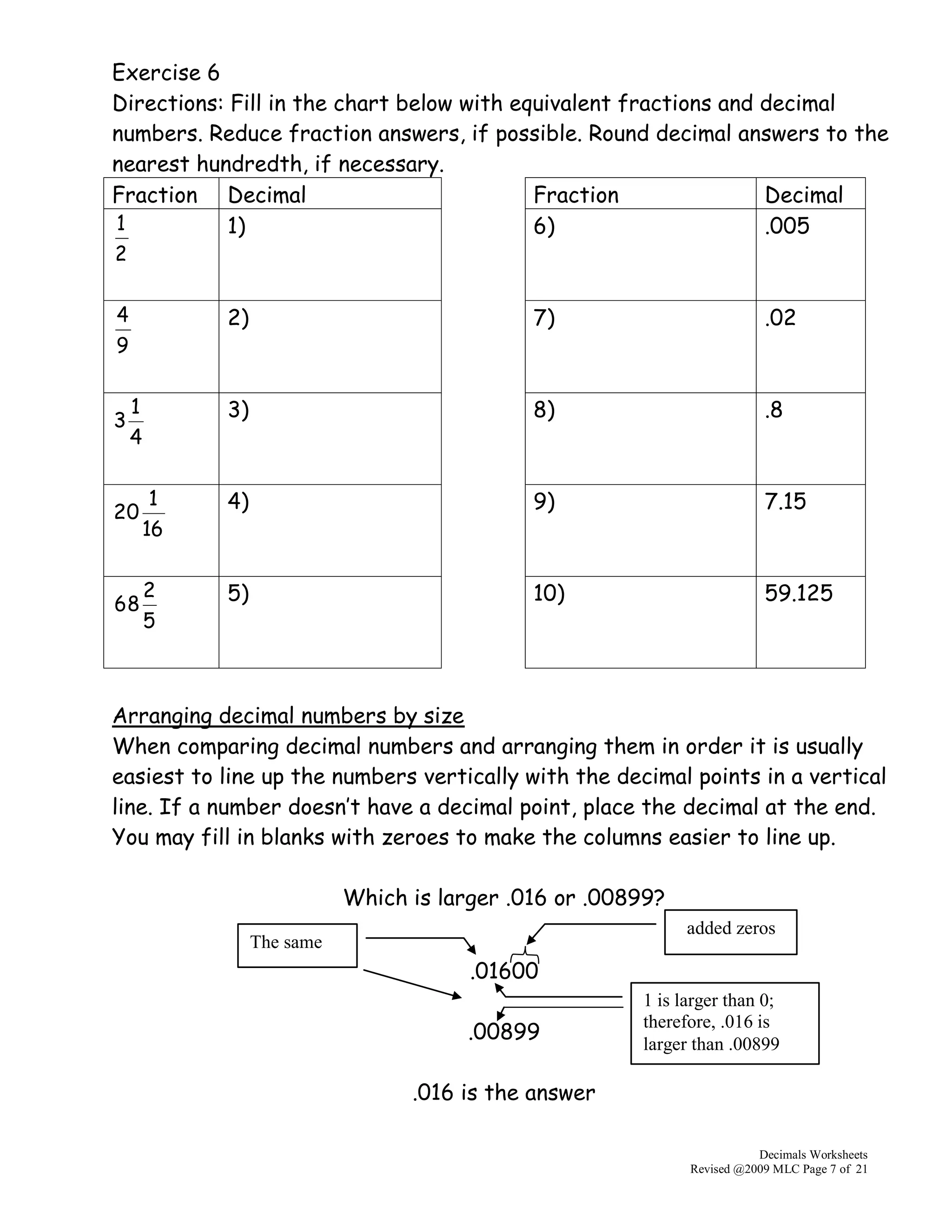 FS Maths Level 2- March 08, 2023 (Decimals).4 | PDF