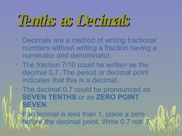 Decimals | PPT