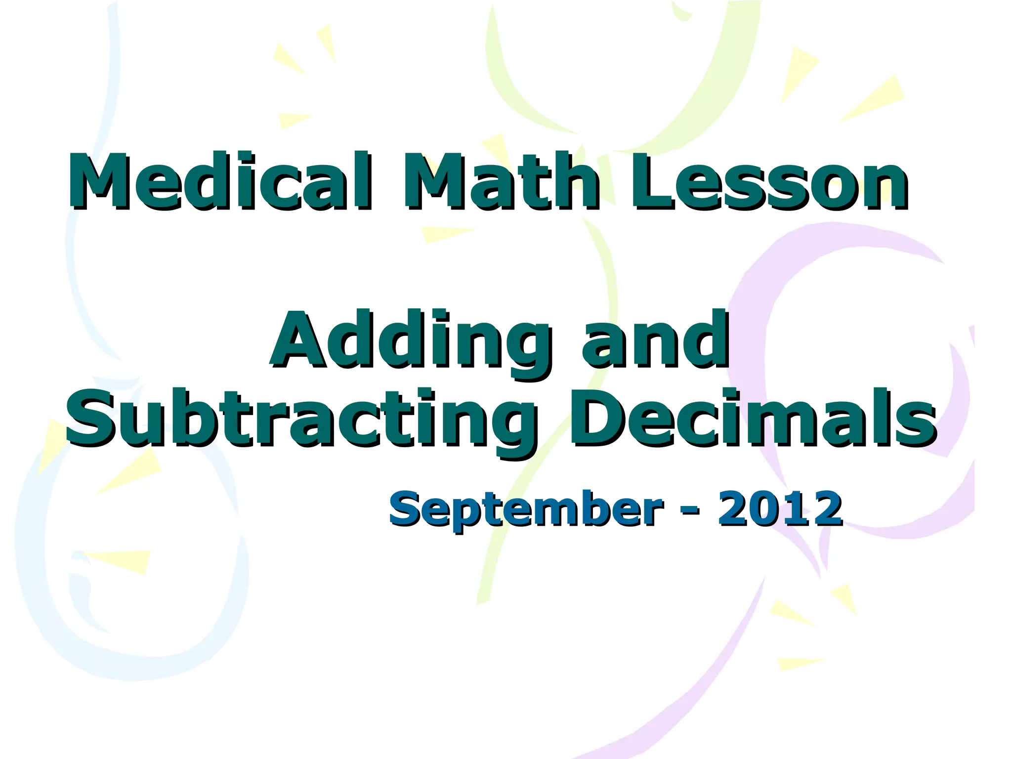 Decimals Add and Subtract | PPT
