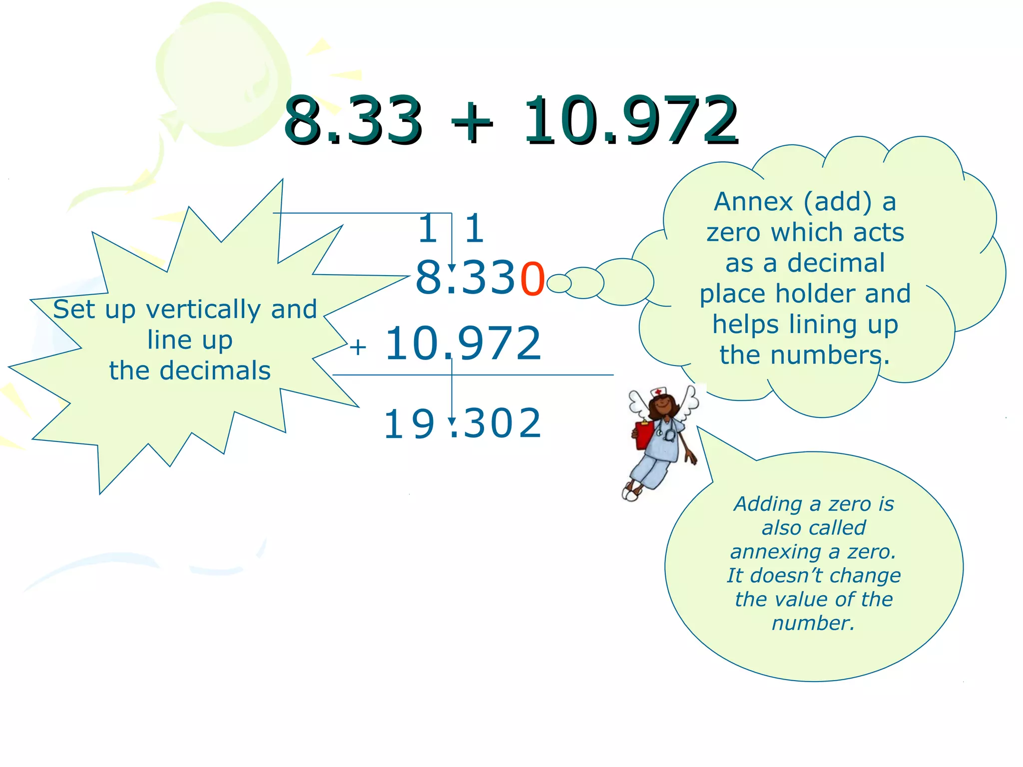 Decimals Add and Subtract | PPT