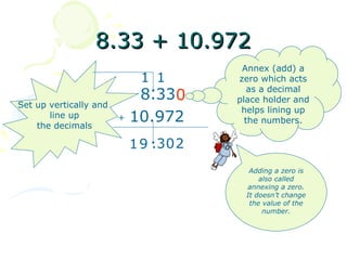 Decimals Add and Subtract | PPT