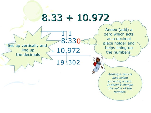 Decimals Add and Subtract | PPT