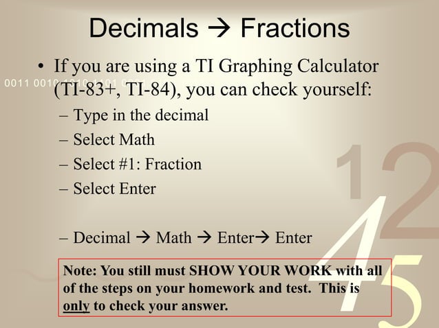 Decimals, fractions, and percents | PPT