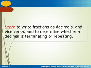 DECIMAL TO FRACTION or Fraction to Decimal VICE VERSA.pptx