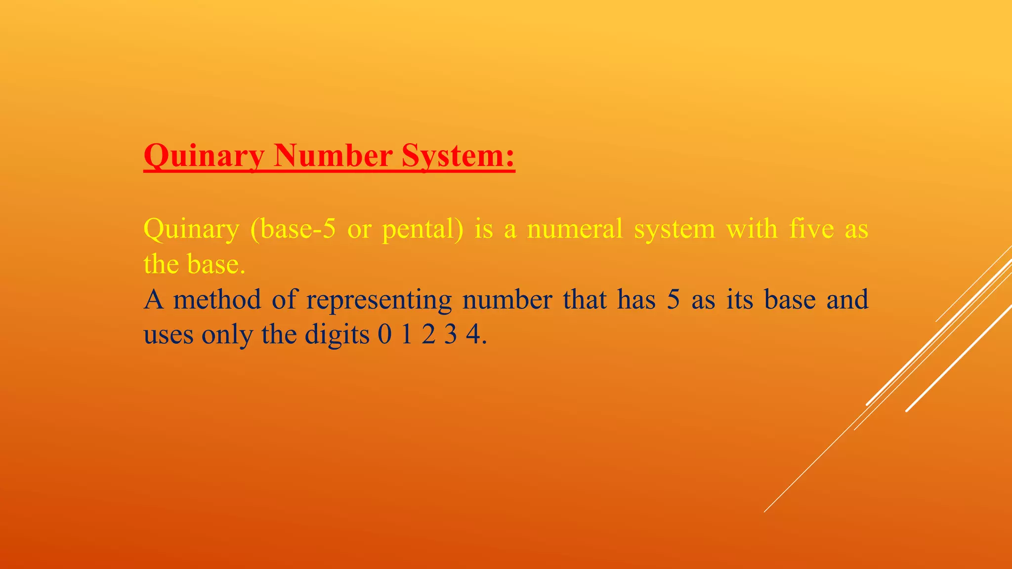 Decimal to quinary and quinary to decimal | PPTX