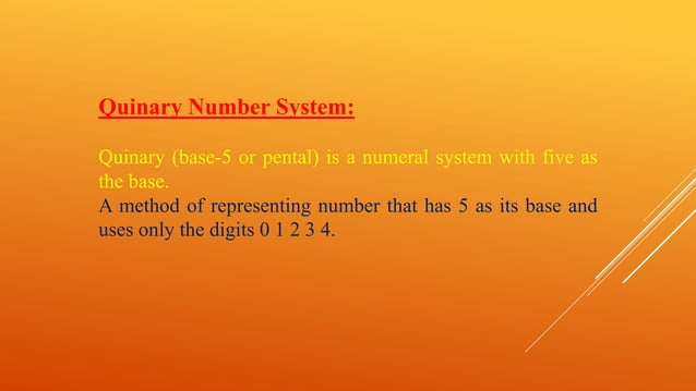 Decimal to quinary and quinary to decimal | PPT