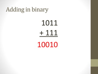 Decimal vs binary | PPTX | Computing | Technology & Computing