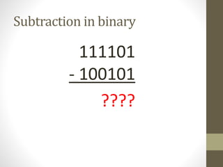 Decimal vs binary | PPTX | Computing | Technology & Computing