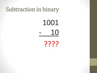 Decimal vs binary | PPTX | Computing | Technology & Computing