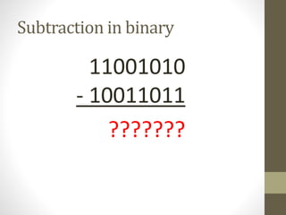 Decimal vs binary | PPTX | Computing | Technology & Computing