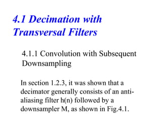 D ecimation and interpolation | PPTX