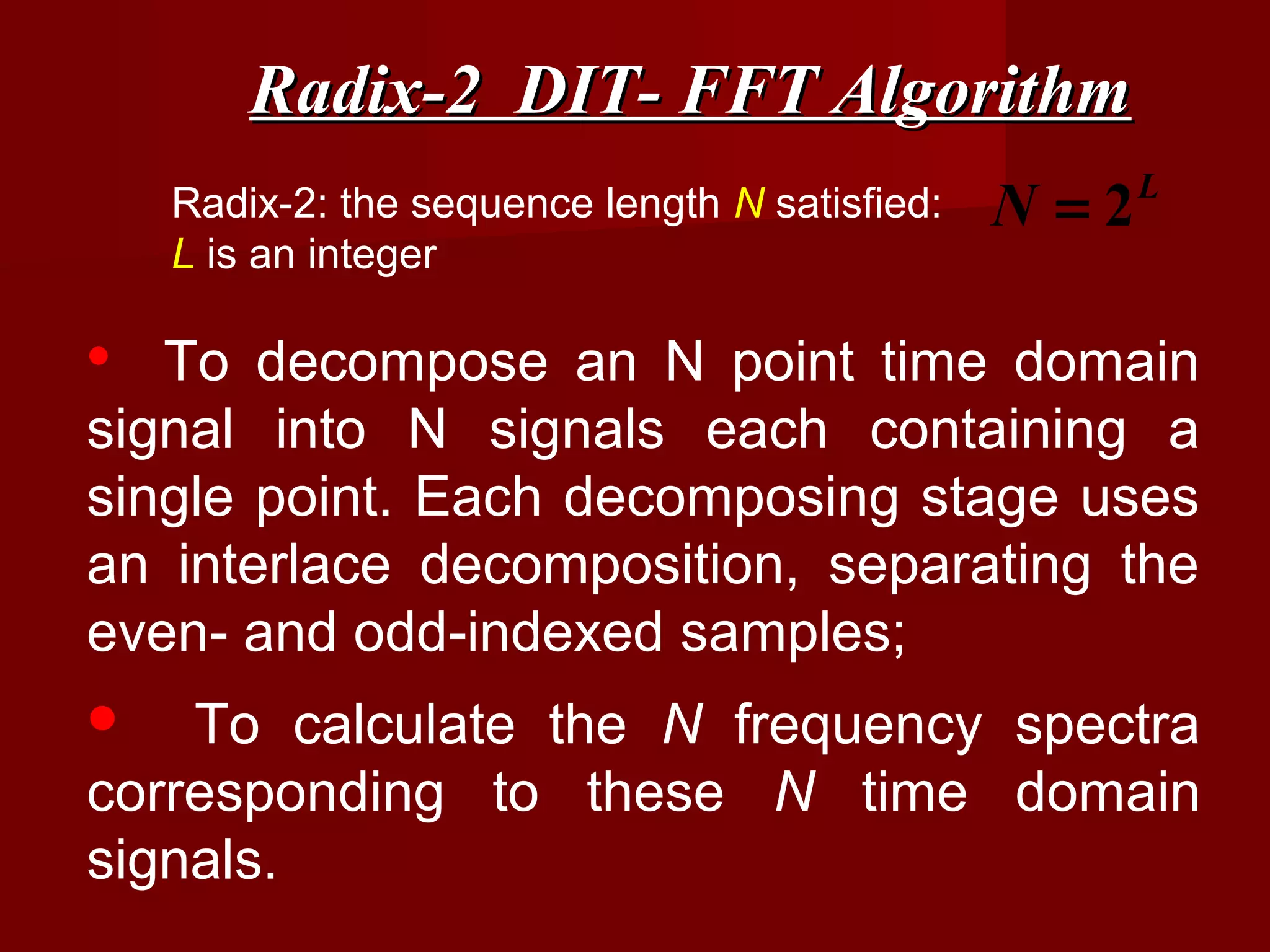 Decimation In Time And Frequency Ppt