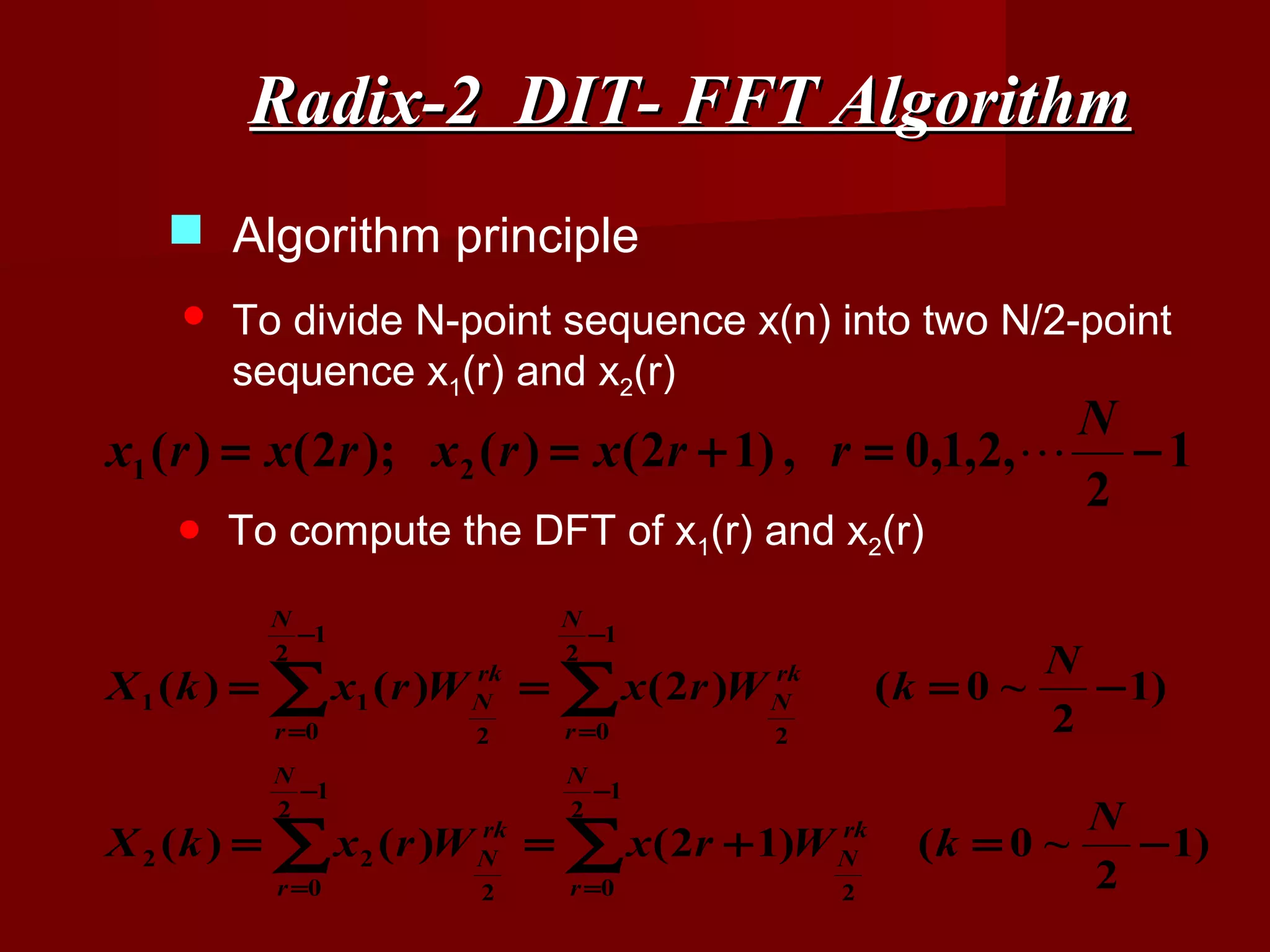 Decimation in time and frequency | PPT