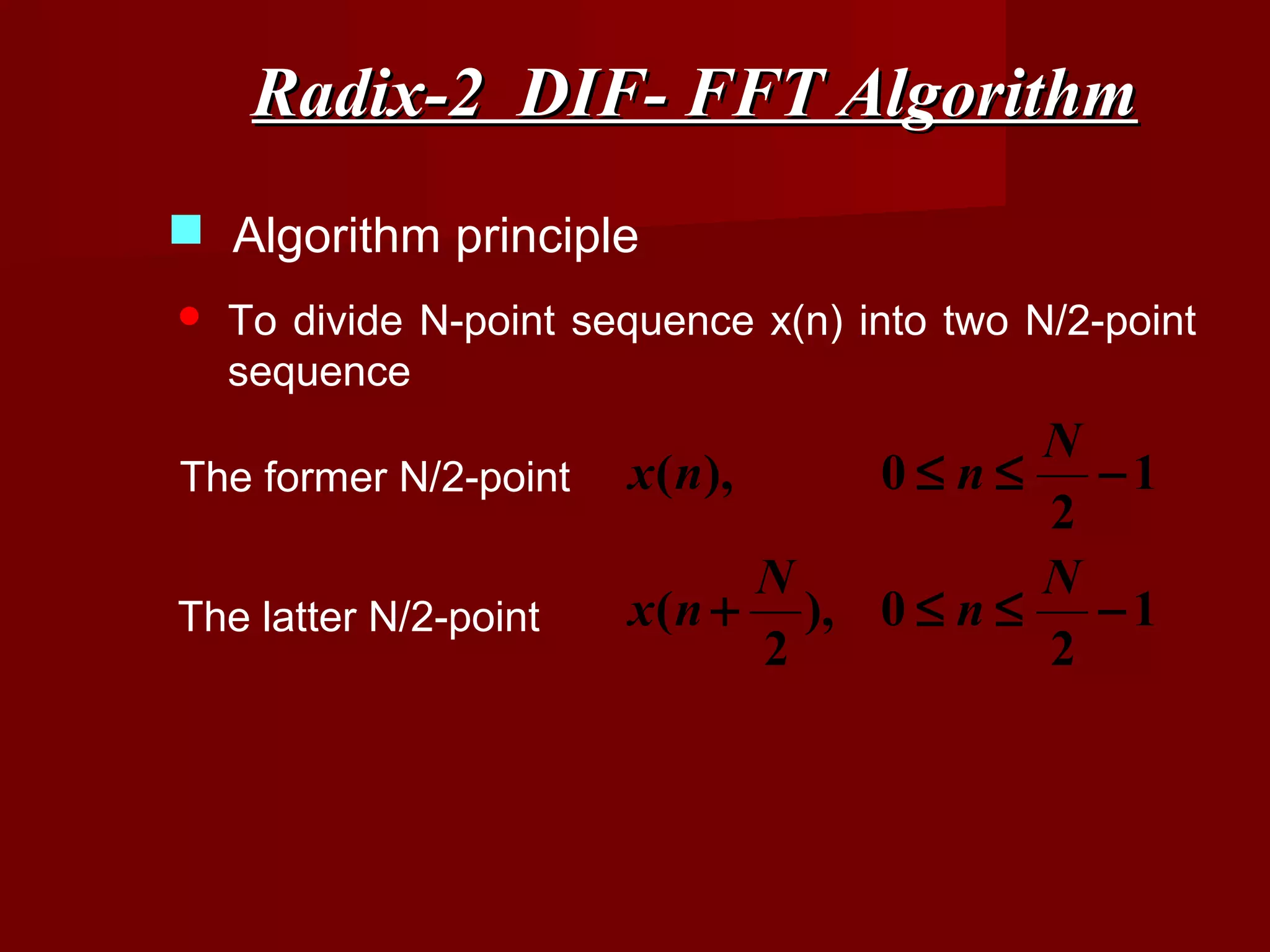 Decimation In Time And Frequency Ppt 