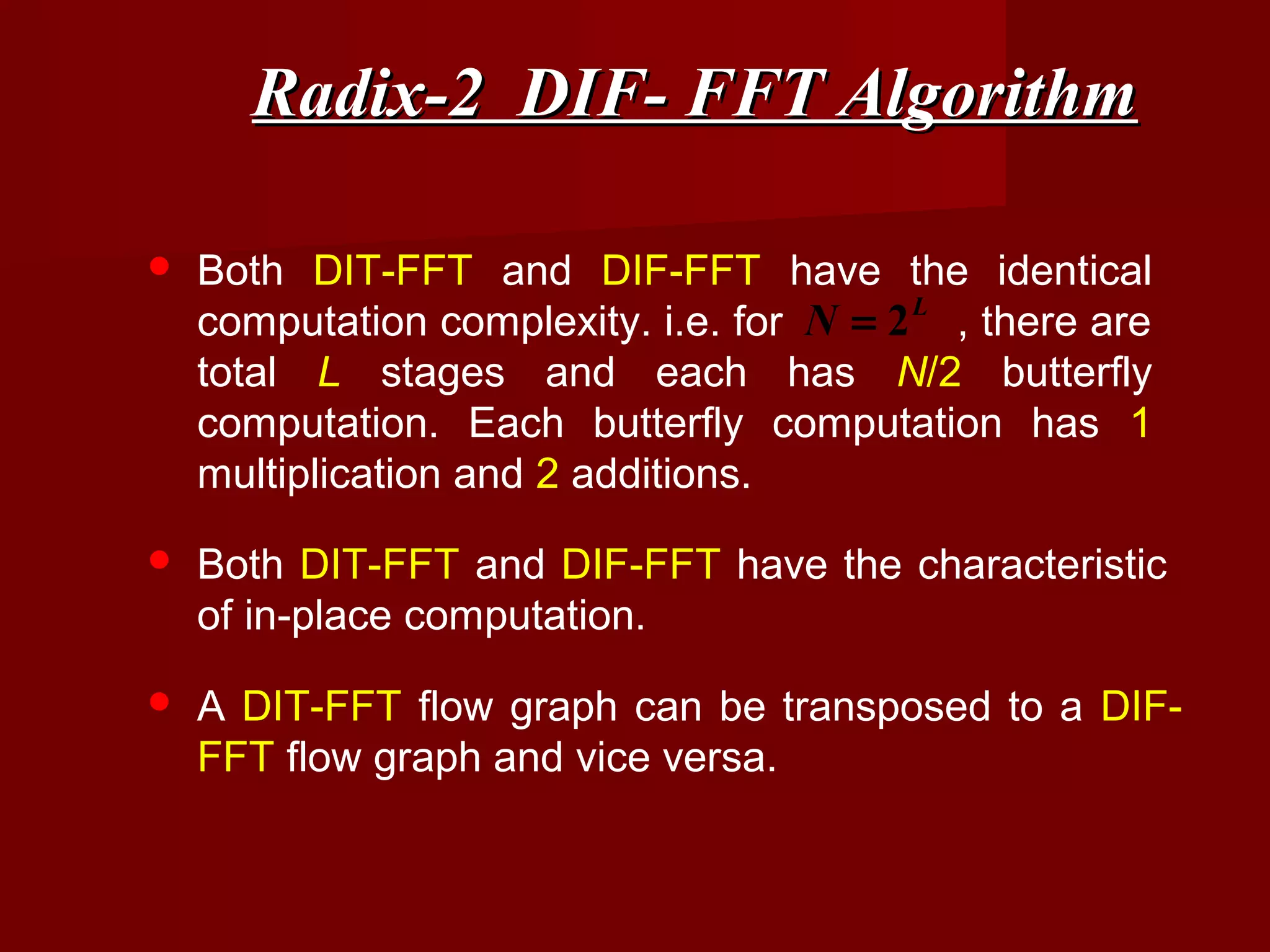Decimation in time and frequency | PPT