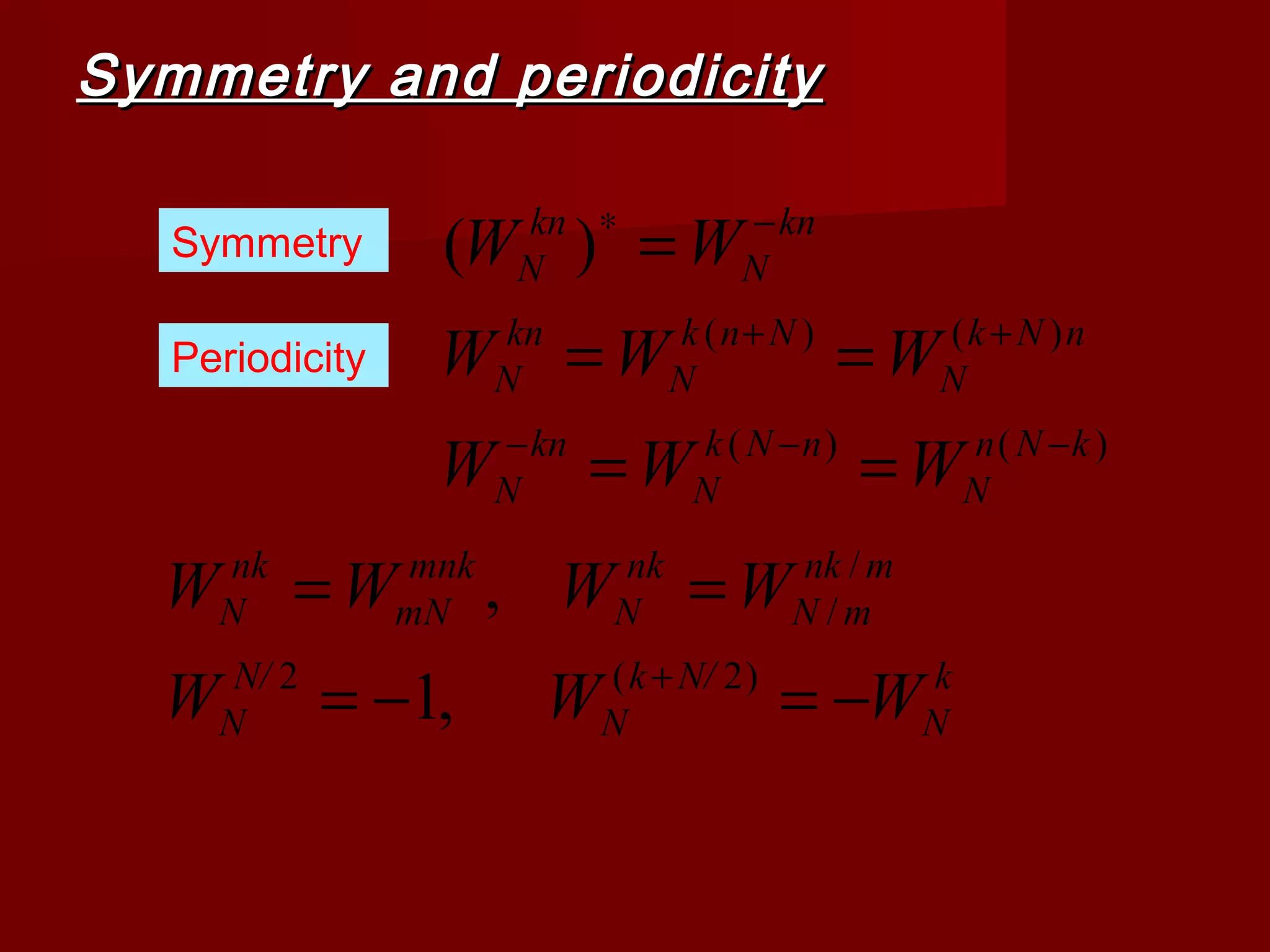 Decimation in time and frequency | PPT