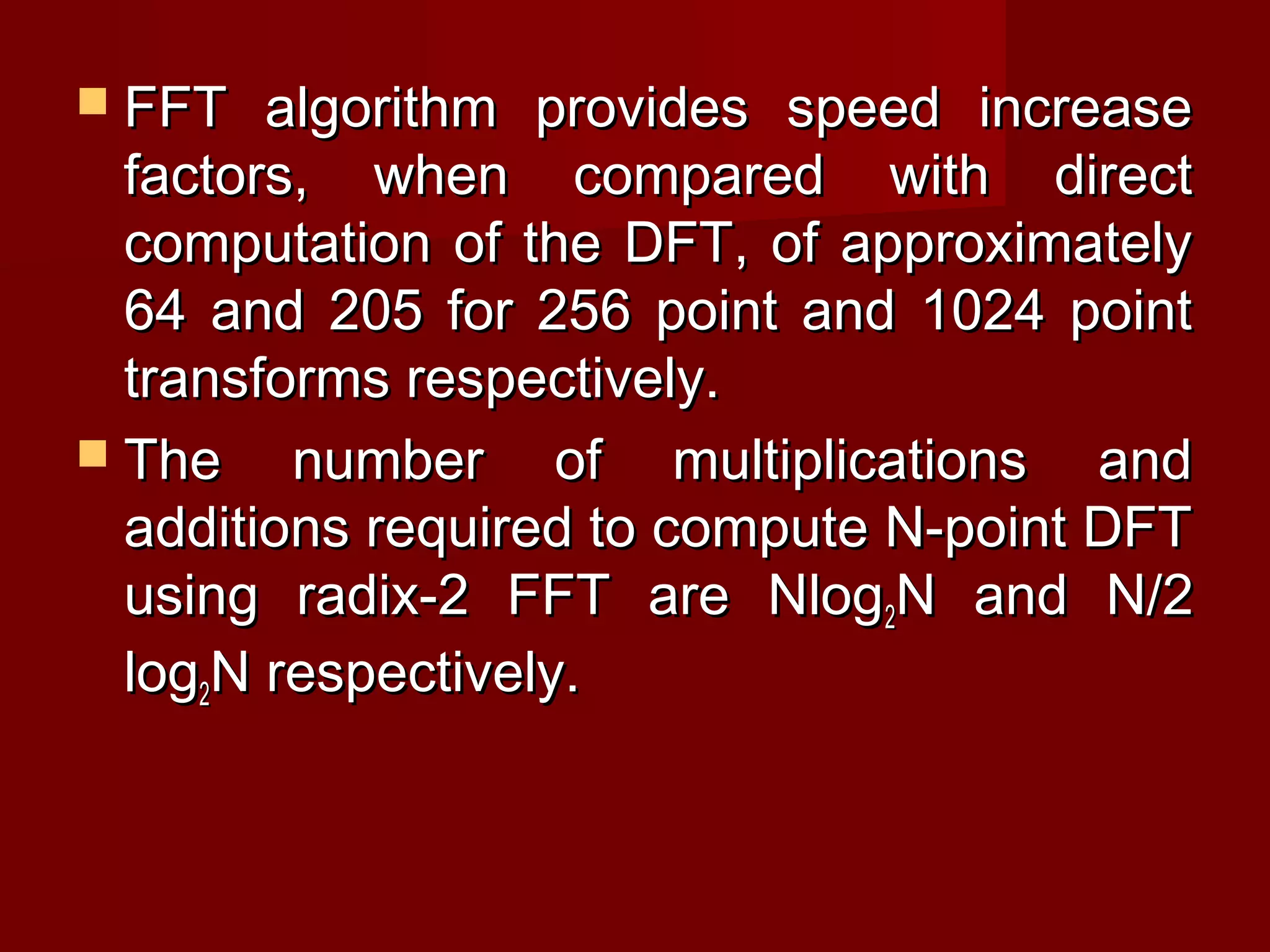 Decimation in time and frequency | PPT