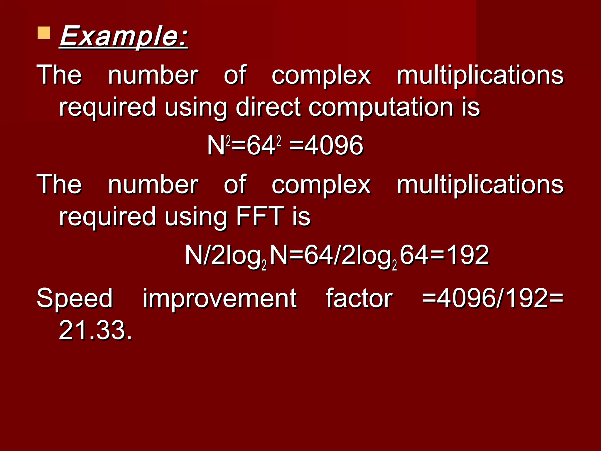 Decimation in time and frequency | PPT