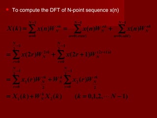 Decimation in time and frequency | PPT