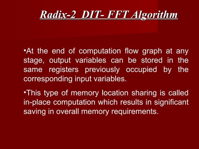 Decimation in time and frequency | PPT