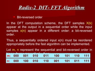 Decimation in time and frequency | PPT