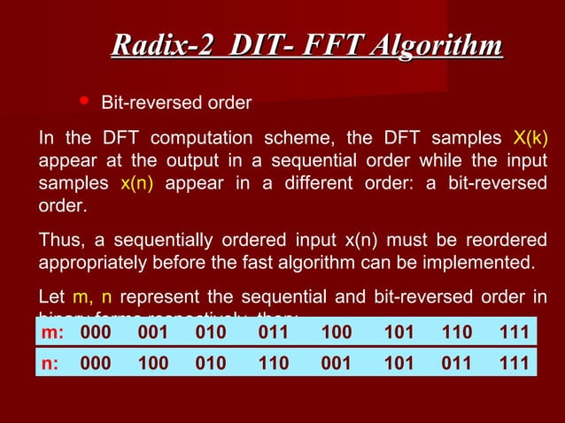 Decimation In Time And Frequency Ppt