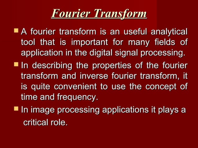 Decimation in time and frequency | PPT