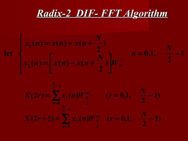 Decimation in time and frequency | PPT