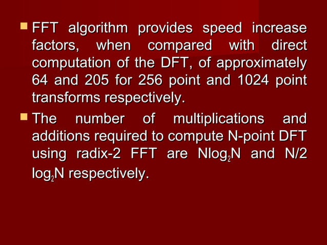Decimation in time and frequency | PPT