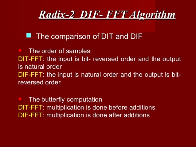 Decimation in time and frequency