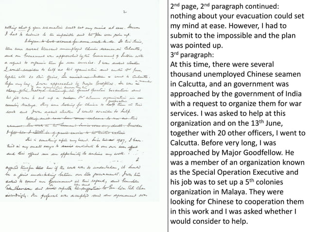 Deciphered Lim Bo Seng Letter In Pdf | PDF | Travel