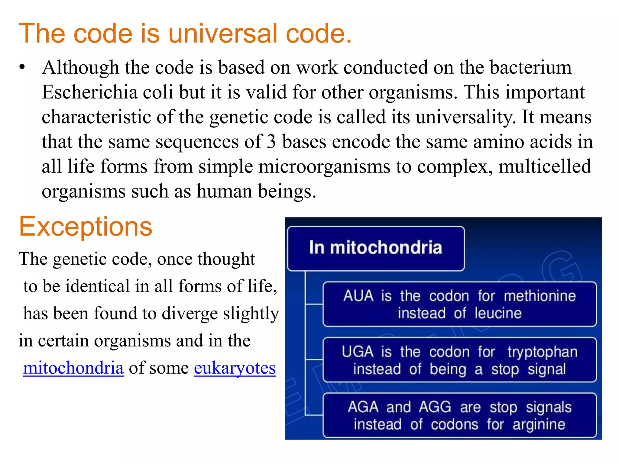 Deciphering of the genetic code | PPTX