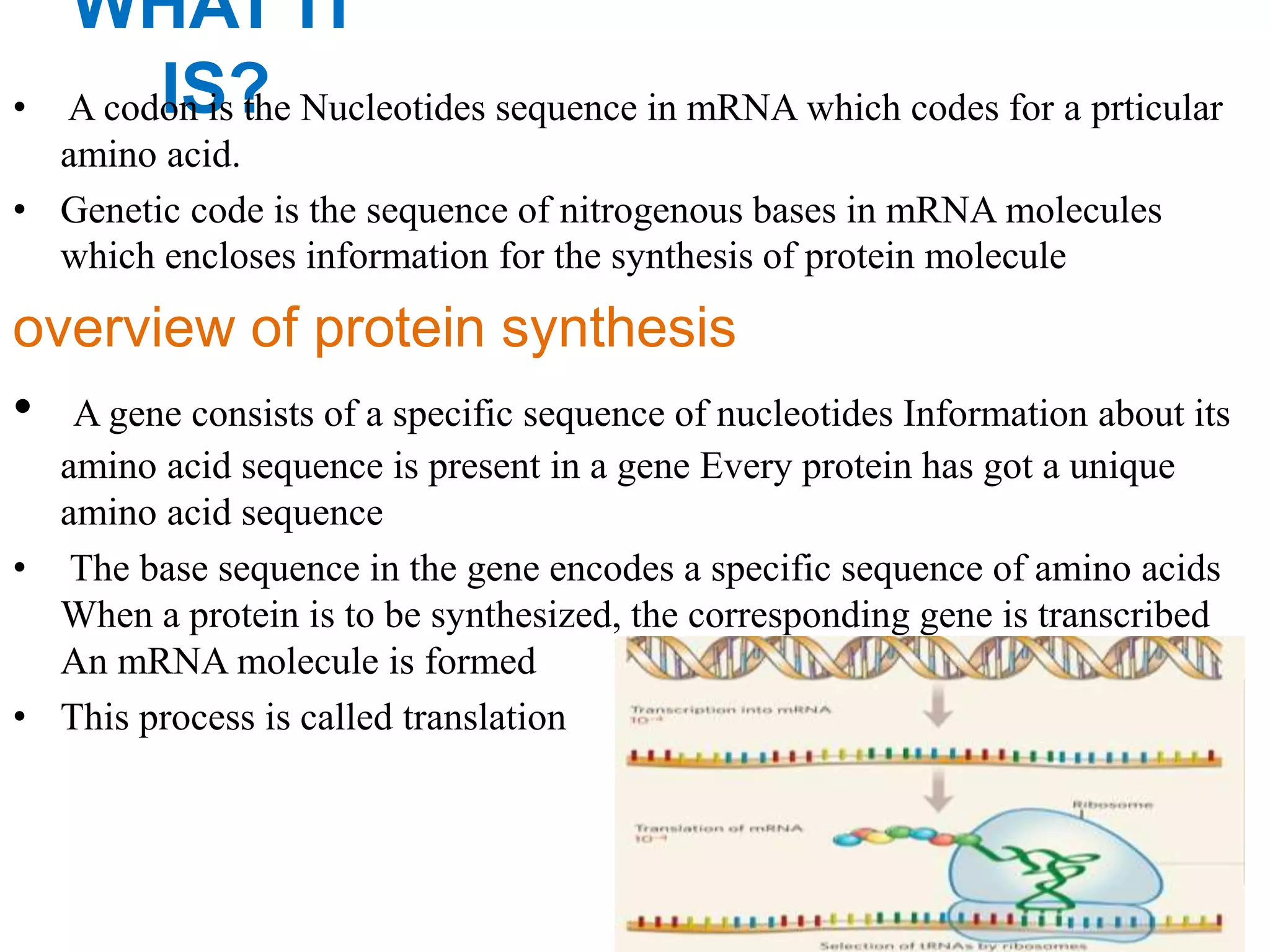 Deciphering of the genetic code | PPTX