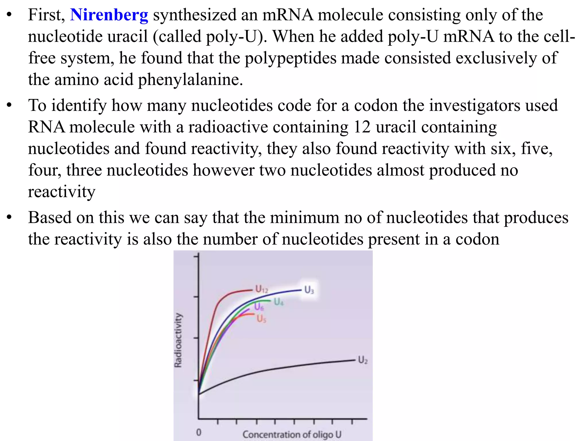 Deciphering of the genetic code | PPTX