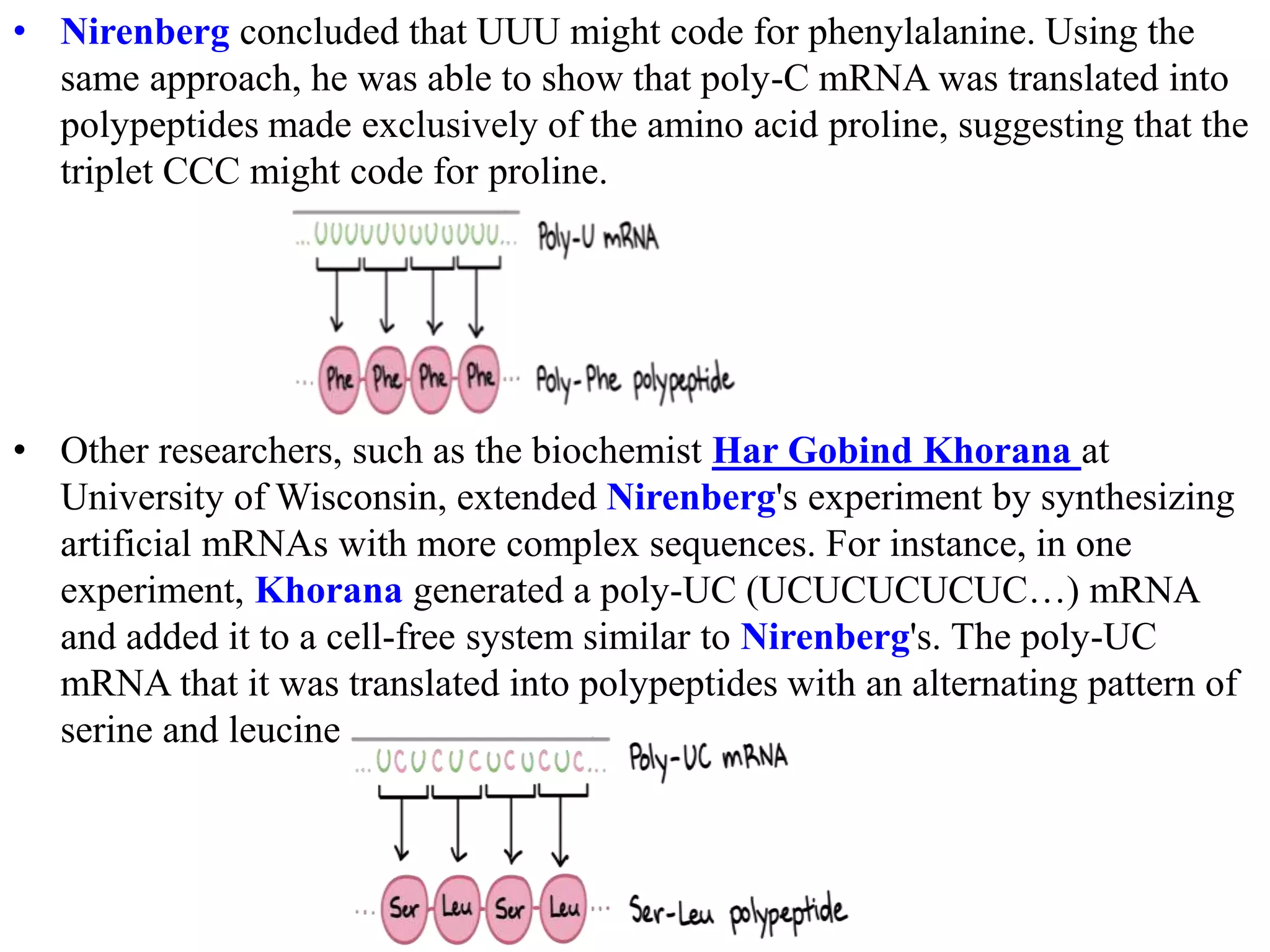 Deciphering of the genetic code | PPTX