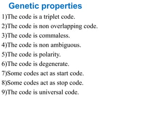 Deciphering of the genetic code | PPTX