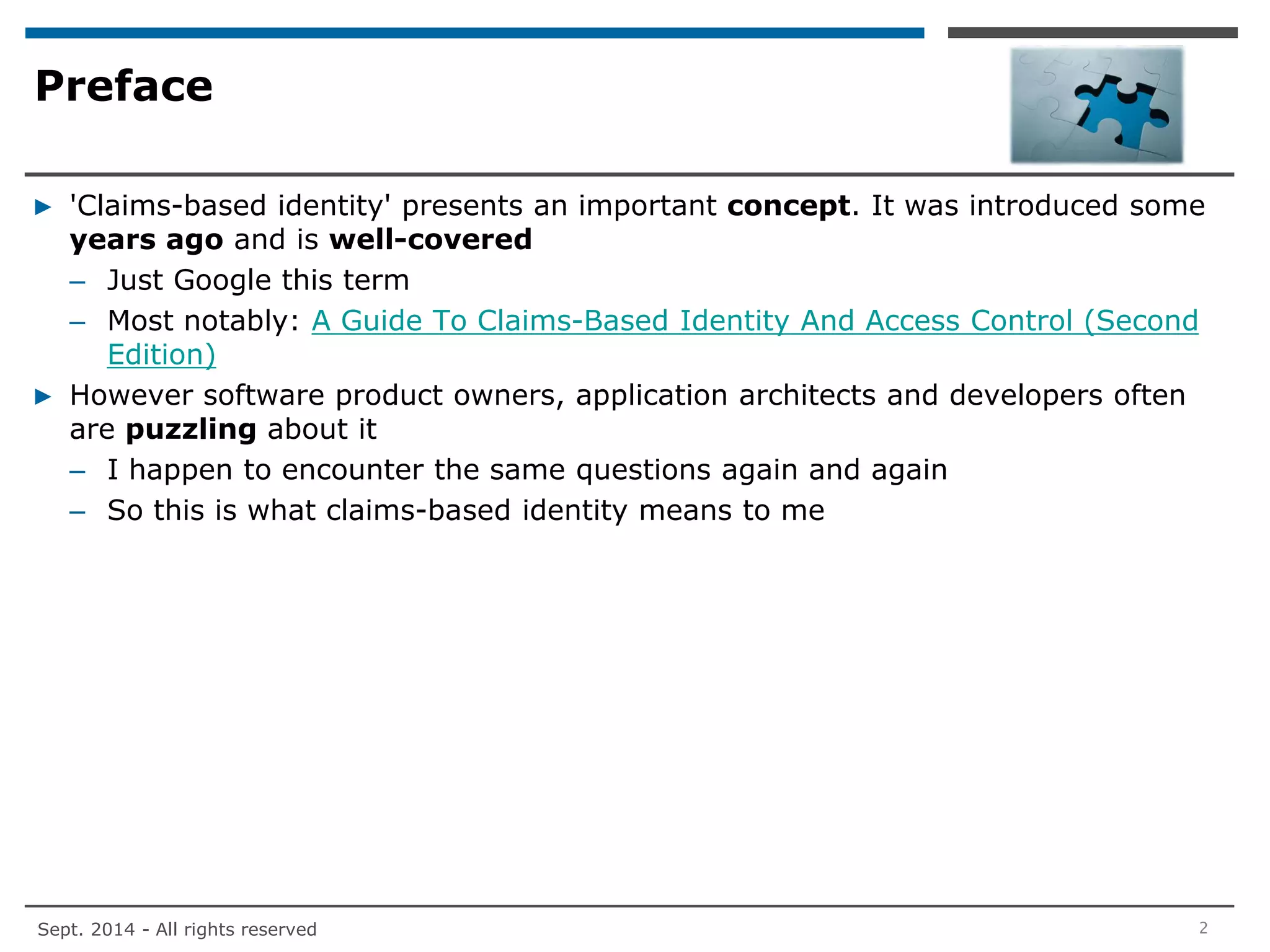 Deciphering 'Claims-based Identity' | PDF