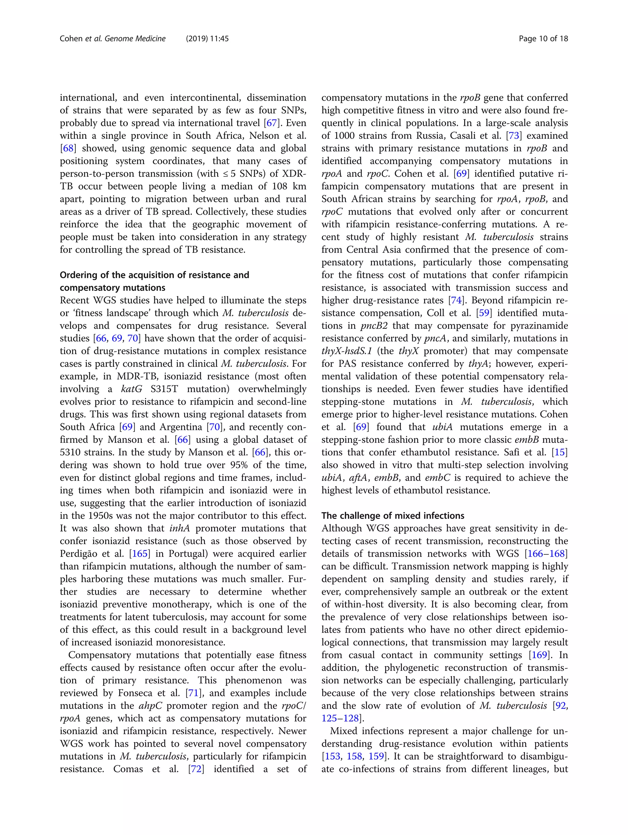 Deciphering drug resistance in mtb using wgs | PDF