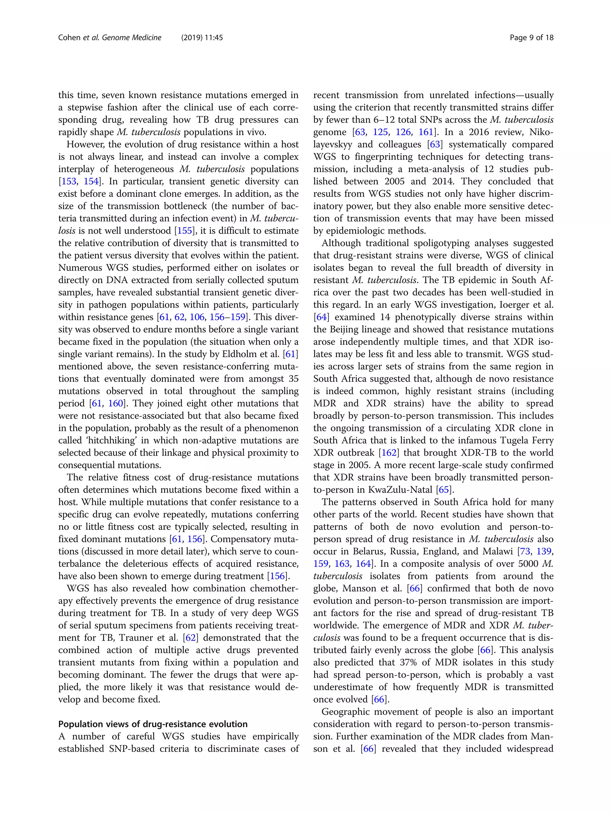 Deciphering drug resistance in mtb using wgs | PDF