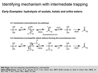 Deciphering reaction mechanism with intermediate trapping | PPTX
