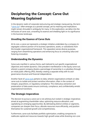 Deciphering the Concept Carve Out Meaning Explained.docx