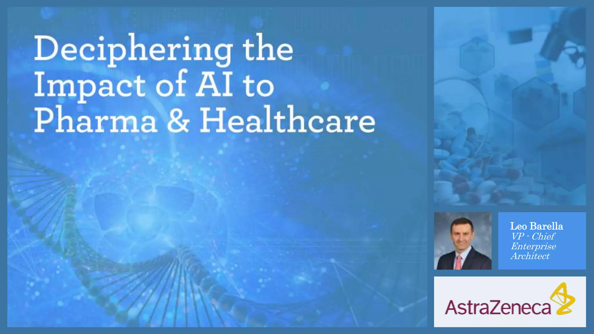 Deciphering the impact of AI to pharma + healthcare | PPTX