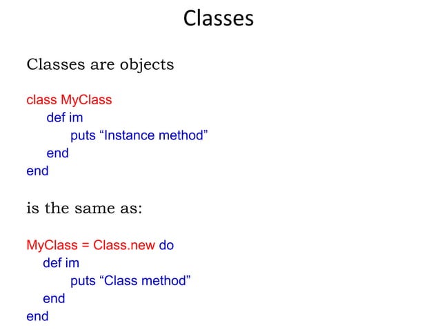 Deciphering The Ruby Object Model Ppt