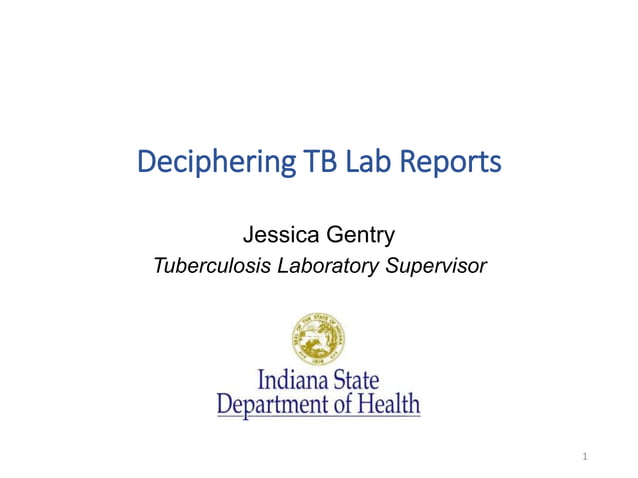 Deciphering Tuberculosis Lab Reports.ppt