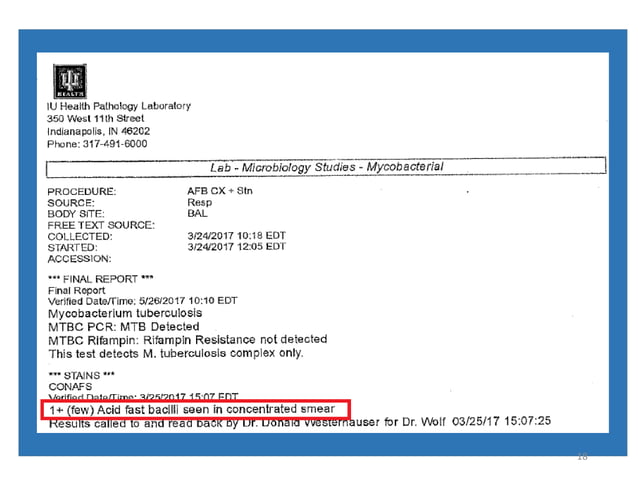 Deciphering Tuberculosis Lab Reports.ppt