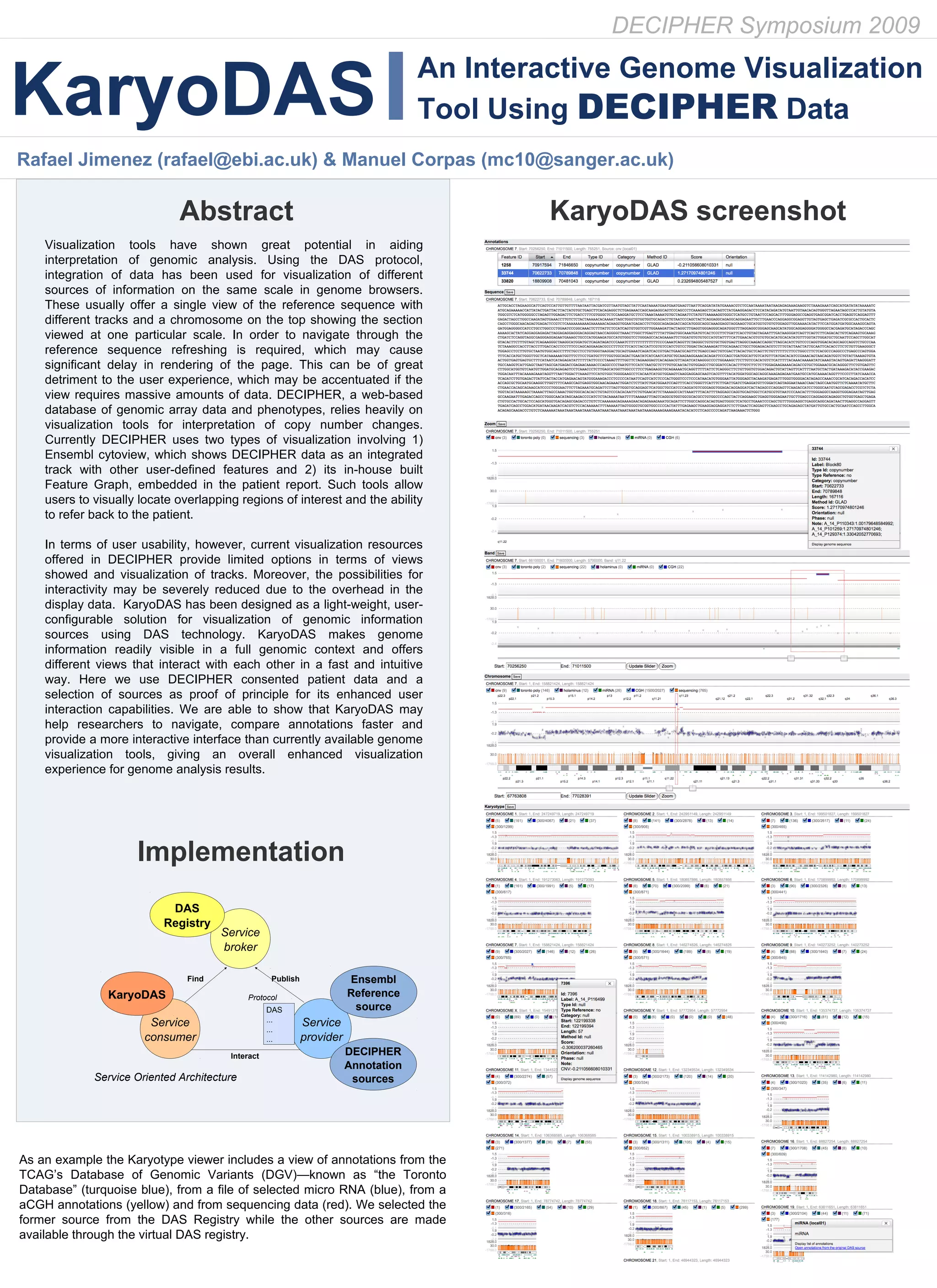 An Interactive Genome Visualization Tool Using DECIPHER Data | PDF