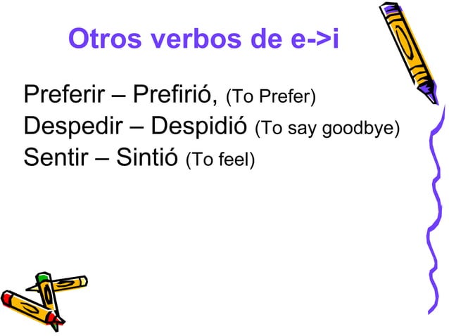Decir present preterite | PPT