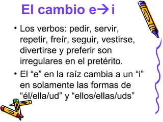 Decir present preterite | PPT
