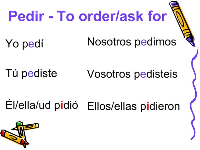 Decir present preterite | PPT